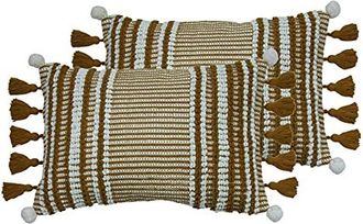 furn. Lotta Twin Pack-Polyester gefüllte Kissen, Ingwer, 35 x 50cm, 2