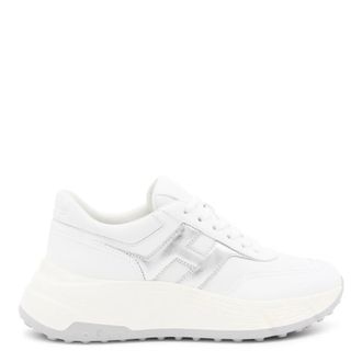 Hogan Low-Top Sneaker - White And Silver Leather Sneakers - Gr. 37,5 (EU) - in Wei&szlig; - f&uuml;r Damen