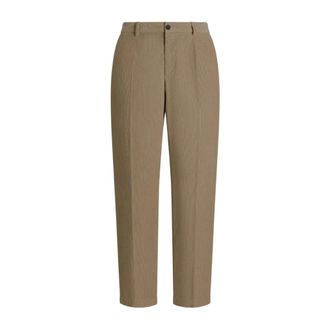 Dolce & Gabbana Homme, Pantalons, Beige, Taille: M Pantalon en velours c&ocirc;tel&eacute;