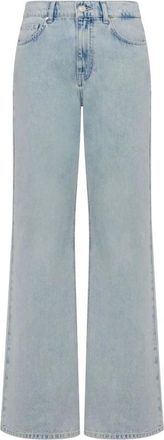 Moschino Femme, Jeans, Bleu, Taille: W26 Cotton Denim Pantalons