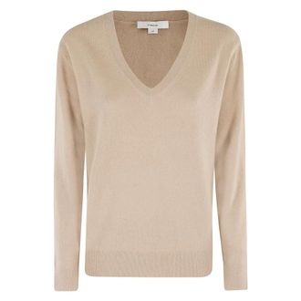 Vince Weekend V-Ausschnitt - - Knitwear - Damen - Braun - M