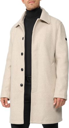 Indicode Herren INGrandrim Mantel mit Umschlagkragen | Herrenmantel Wintermantel M&auml;nner Beige Mix, XXL