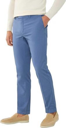 Hackett Herren-Leinenhose mit Fischgrätenmuster, Blau (Avio), 31W/28L