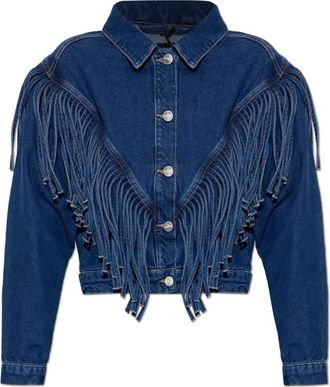 AllSaints Femme, Vestes, Bleu, Taille: 40 FR Marlene Denim Jacket