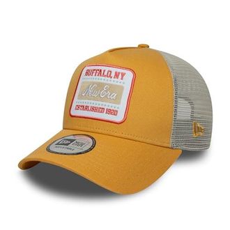 New Era A-Frame Trucker Cap Buffalo N.Y. Patch Jaune
