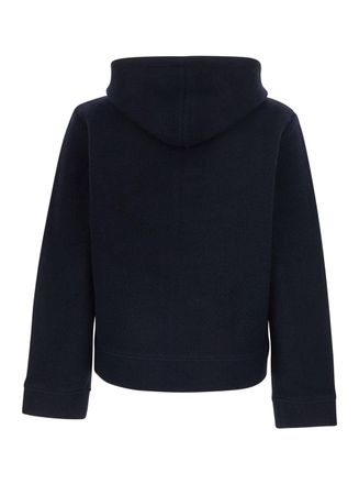 Emporio Armani Mens Jacket Blue Wool And Cotton Coat