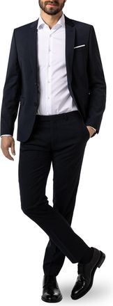 Digel Herren Anzug blau Slim Fit