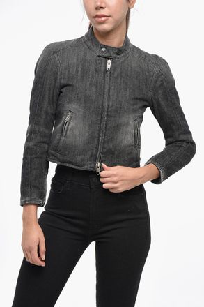 Balenciaga Cropped Denimjacke SHRUNK RACER Balenciaga