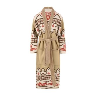 Akep Damasco Strickmantel - - Knitwear - Damen - Mehrfarbig - XS