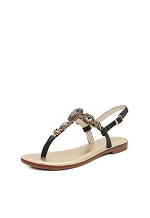 Queen Helena Tongs Femme Y5002 Noir, 37 EU