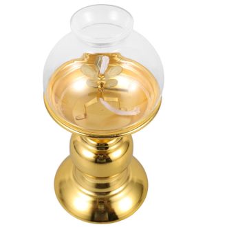 BESPORTBLE Kerosin Lampe F&uuml;r Innenbereich Petroleumlampe Mit Glasabdeckung &Ouml;llampe F&uuml;r Wohnzimmer Schlafzimmer Hochzeiten Oder Partys Aus Robustem Glas Und Legie