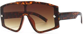 Generic Lunettes de soleil rétro surdimensionnées pour femme et homme, multicolore, Taille unique