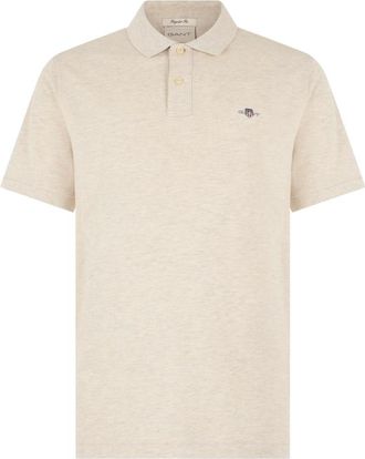 GANT Homme, Tops, Beige, Taille: M Shield Piqu&eacute; Polo