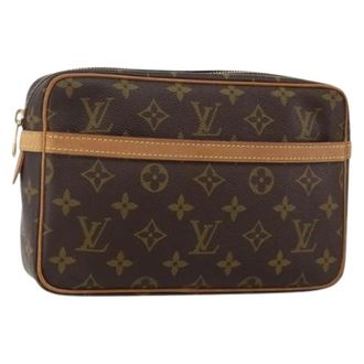 Louis Vuitton Pre-owned Canvas Clutch - - Pre-owned - Damen - Braun - ONE SIZE