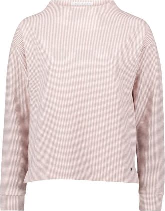 Betty & Co Damen Sweatshirt mit Struktur 46, Rosé/Cream
