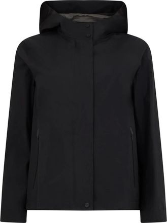 Herno Femme, Vestes, Noir, Taille: 34 FR Veste Minimaliste &Agrave; Capuche