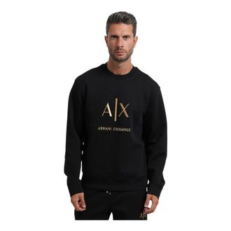 A|X Armani Exchange SweaT-shirt &agrave; col rond - Homme - Sweatshirts et sweats &agrave; capuche - Noir - Taille: XL