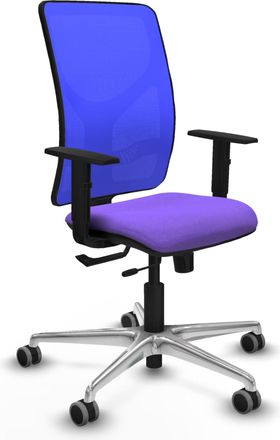 Piqueras y Crespo Isomalla Motilla Stuhl mit 1D-Armlehnen, h&ouml;henverstellbare Lendenwirbelst&uuml;tze, ausgestattet mit Syncro/Traslack und Schneideschaum, mit Rollen von 65 