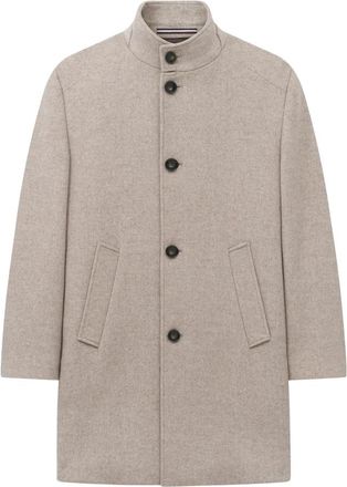 Bugatti Klassischer Mantel mit Stehkragen - - Coats - Herren - Beige - L