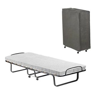 Talamo Italia Lit Pliant Deva, Lit de Camp à 12 Lattes, Matelas Inclus, Lit bébé Peu encombrant, 100% Made in Italy, 80x190h37 cm, Housse Incluse