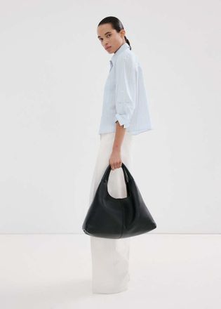 Mango Chemise coton &agrave; poche bleu ciel - Femme - XS - MANGO