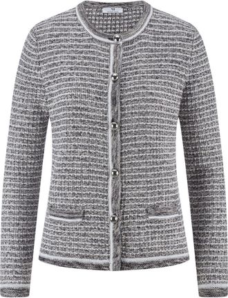 Peter Hahn Rundhals-Cardigan Peter Hahn grau