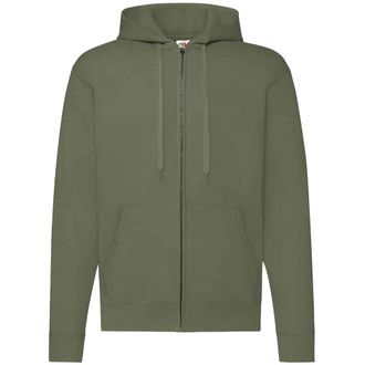 Fruit Of The Loom Fruit of the Loom - Classic Hoodie mit durchgehendem Rei&szlig;verschluss f&uuml;r Herren/Damen Unisex (Klassisch Olivgr&uuml;n)