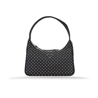 Prada Stilvolle Damenhandtasche mit Strass - - Bags - Damen - Schwarzk - ONE SIZE