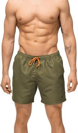 Danish Endurance Short de Bain Léger et Confortable, Séchage Rapide, pour Homme, Vert Olive, XXL