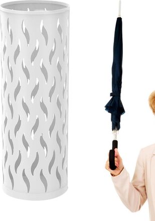 Generic Regenschirm Aufbewahrungshalter f&uuml;r den Eingangsraum - Metall Rund Organizer,15x15x42cm Regenschirm St&ouml;cke Halter Backen | f&uuml;r den Innenbereich Einsat