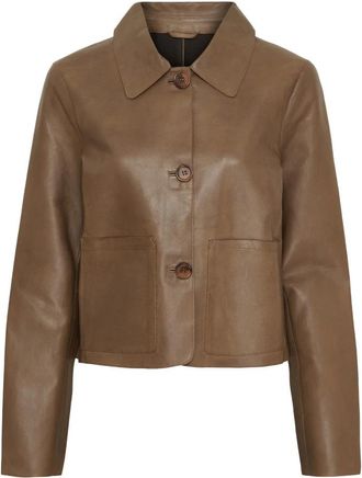 BTF-CPH Lederjacke - - Jackets - Damen - Braun - L
