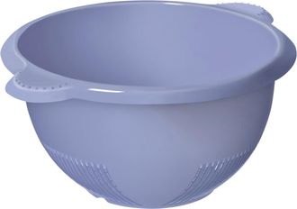 Rotho Sieb Rondo, 32,5 x 26,5 x 13 cm horizon blau Abtropfsieb Küchensieb