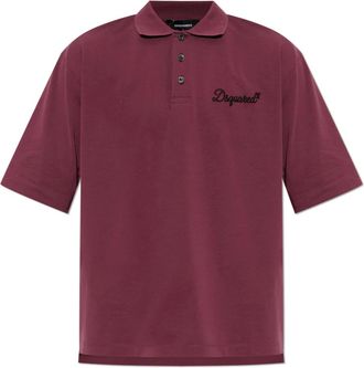 Dsquared2 Homme, Tops, Rouge, Taille: 3XL Polo Signature