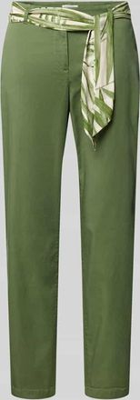 Christian Berg Slim Fit Chino mit Bindeg&uuml;rtel