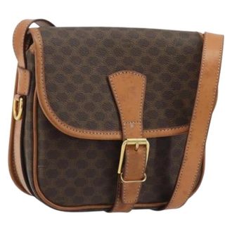 Celine Pre-owned Vintage Macadam Schultertasche - - Pre-owned - Damen - Braun - ONE SIZE
