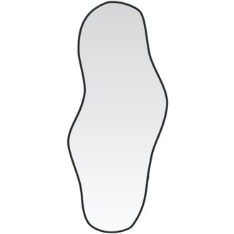 vidaXL Wandspiegel Schwarz 100x45 cm Vidaxl