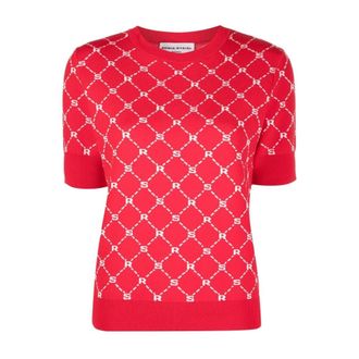 Sonia Rykiel Roter Casual Baumwollpullover - - Knitwear - Damen - Rot - L