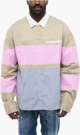 Dsquared2 Double Fabric Oversize Fit RUGBY Shirt size Xl