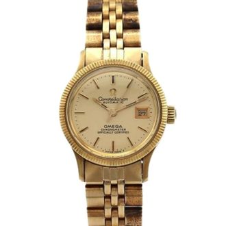 Omega Montre Pre-owned Vintage - Femme - Pre-owned - Jaune - Taille: ONE Size
