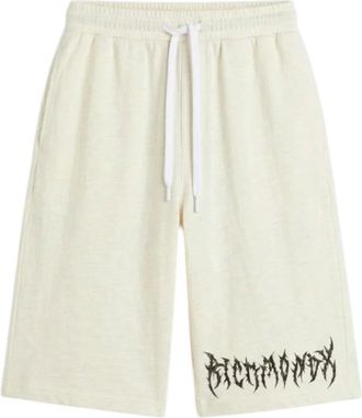 John Richmond Homme, Shorts, Blanc, Taille: XS Shorts d&eacute;contract&eacute;s
