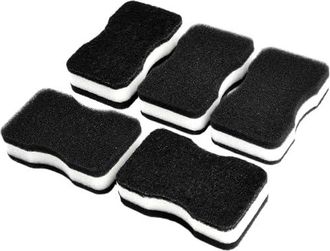 Generic Lot de 5 &eacute;ponges &agrave; r&eacute;curer noires pour enlever efficacement la graisse et la salet&eacute;