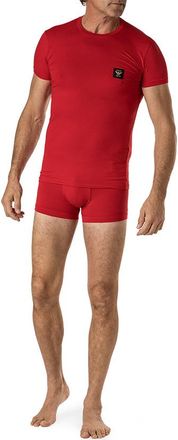 Emporio Armani Herren Set rot Baumwolle & Mix unifarben