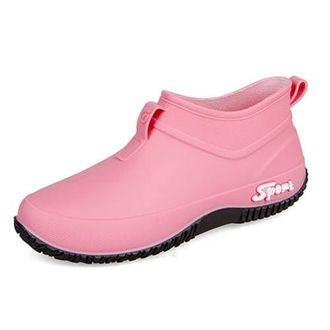 Generic Chaussures pluie en caoutchouc unisexes travail plein air Bottes enfiler s&eacute;curit&eacute; de qualit&eacute; Compris la Semelle int&eacute;rieure Flexibilit&eacute; barefoot pour l