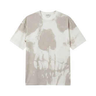 Alexander McQueen T-Shirt mit Totenkopf-Print - - Tops - Damen - Beige - L