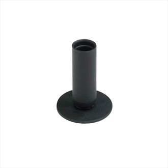 NKlaus 1x Kerzenhalter 8cm hoch Kerzenst&auml;nder Schwarz Taufkerzenst&auml;nder f&uuml;r Tafelkerzen bis &Oslash; 2cm Stabkerzen Hochzeit Dekoration 2870