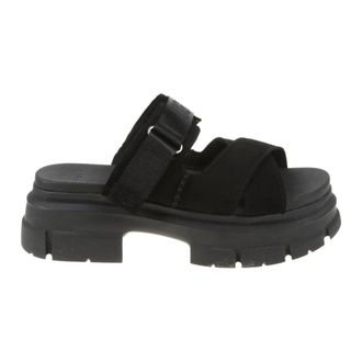 UGG Schwarze Wildleder Slide Sandale - - Shoes - Damen - Schwarzk - 37 EU