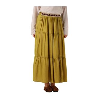 Louizon Green Wellness Midi-Rock - - Skirts - Damen - Gelb - XS