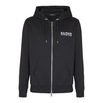 Balmain Kapuzenpullover mit -Logo - - Sweatshirts & Hoodies - Herren - Schwarzk - S