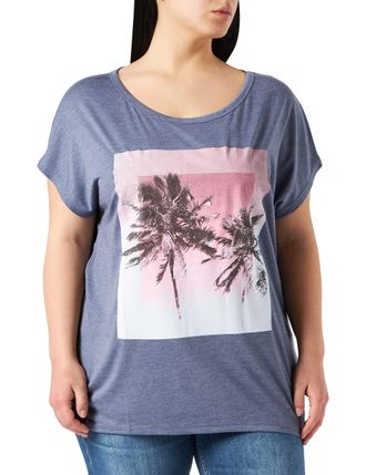 Firefly Damen Onna T-Shirt, Washed Indigo S, 36