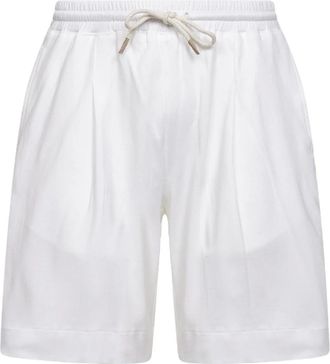 D4.0 Homme, Shorts, Blanc, Taille: M Short D4.0 &agrave; Cordon en Coton